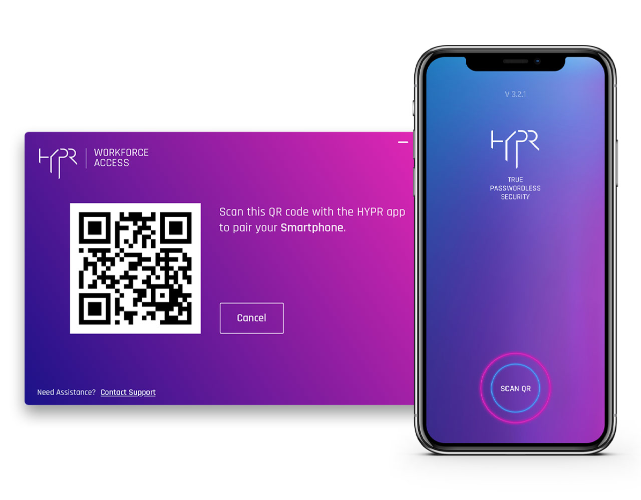 Passwordless Login Authentication Mfa Mobile Application Hypr